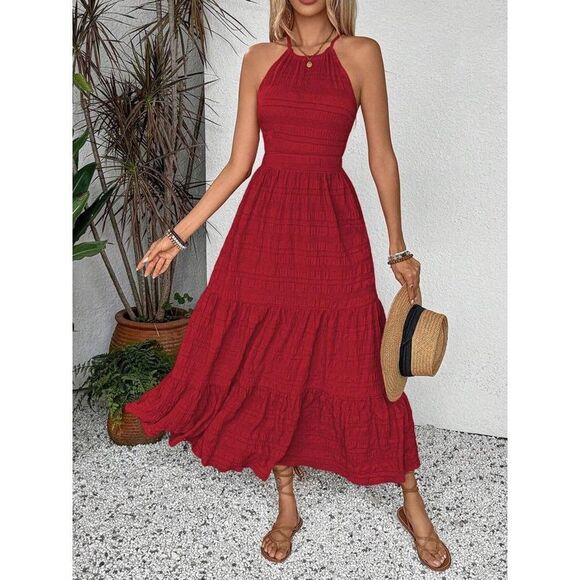 Everyday The Label | Dresses | Everyday The Label Halter Neck Smocked ...